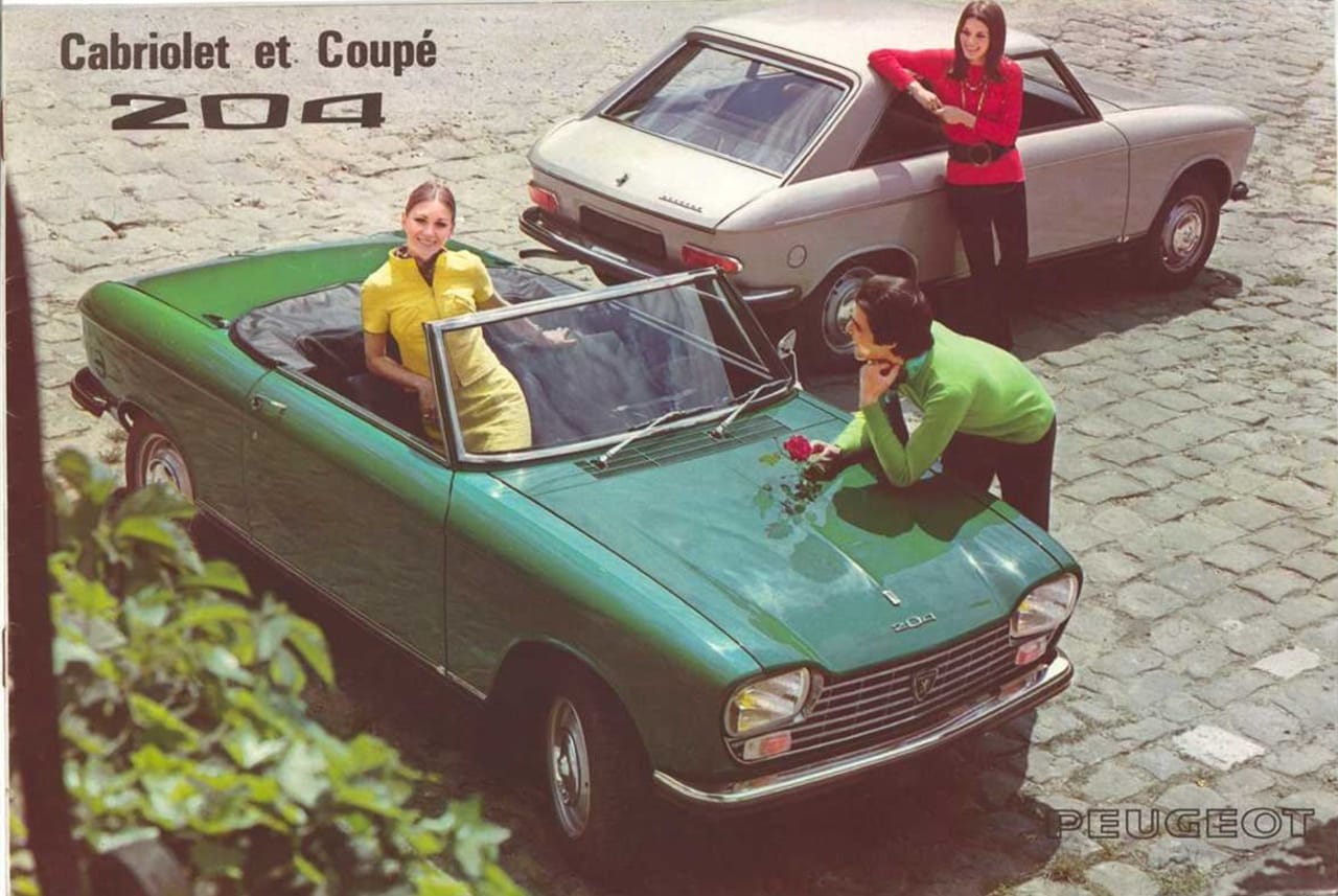 Peugeot 204 Coupé et cabriolet : le lion à l'heure des "yéyés"